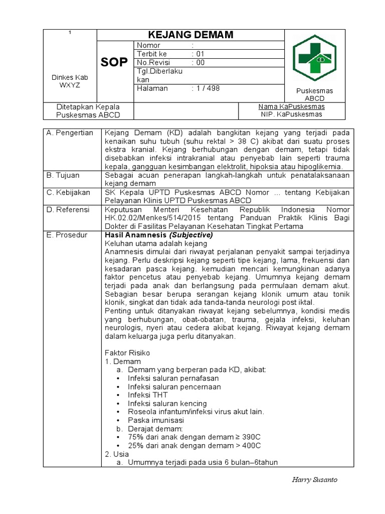 SOP 1 Sampai 144 | PDF