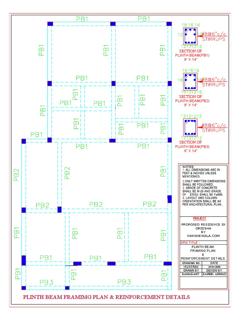 03 Plinth Beam Details | PDF