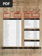 Rolemaster Classic Character Sheet | PDF | Role Playing Games | Leisure