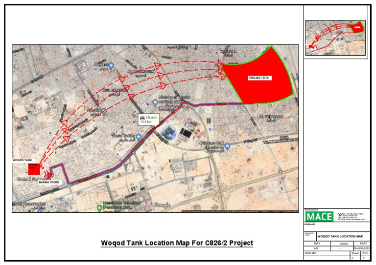 Woqod Tank Location Map For C826/2 Project | PDF | Qatar