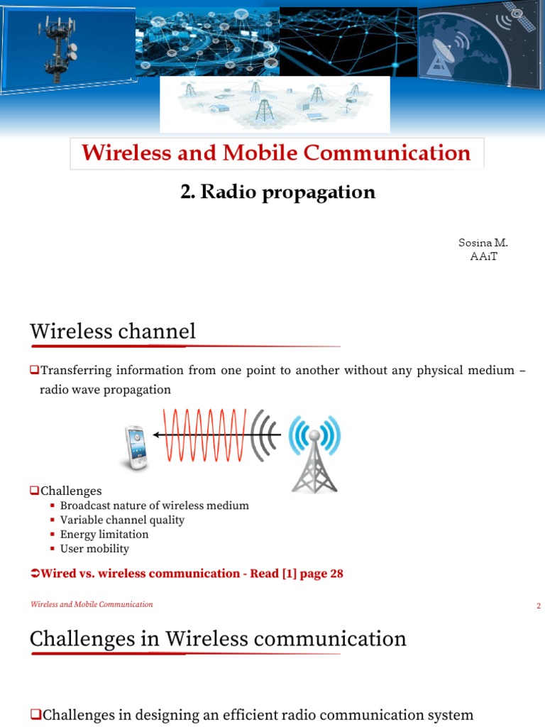 Signal Propagation in Wireless Communication | PDF | Radio Propagation ...