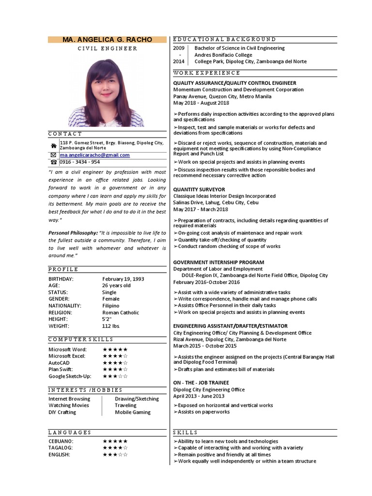 2019 Angel RESUME | PDF | Business
