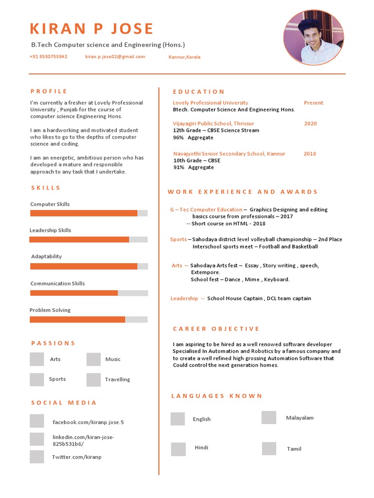 Kiran CV | PDF | Learning | Computing
