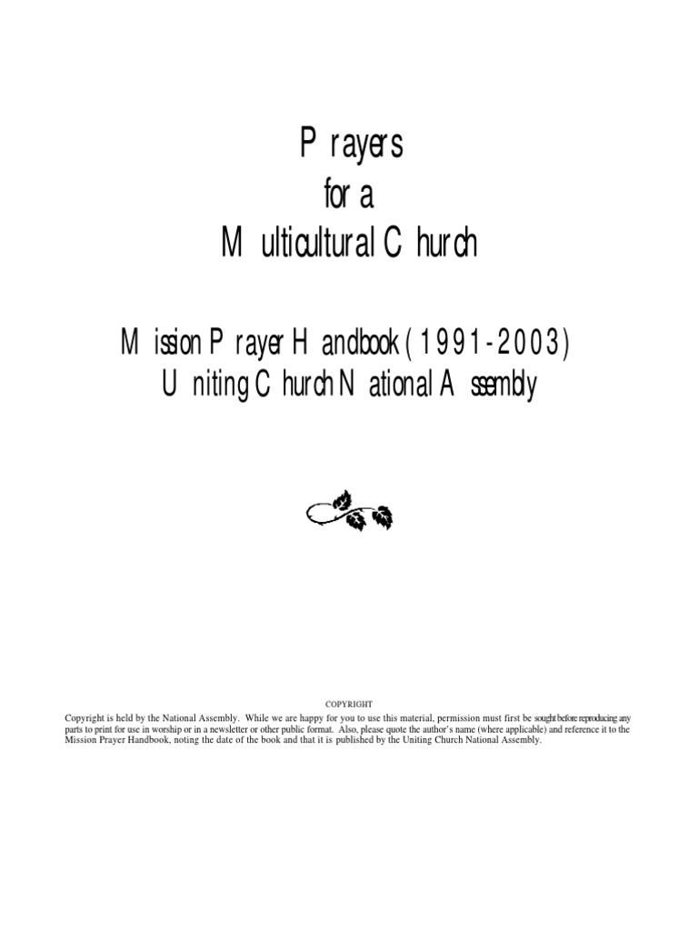 Multicultural Prayer | PDF | Oneness Pentecostalism | Multiculturalism