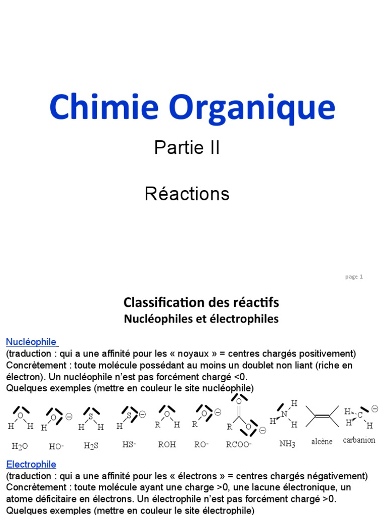 Reactivite | PDF | Alcène | Cétone