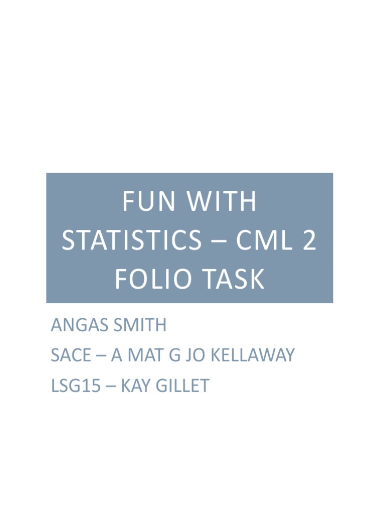 Maths Folio Stats Probs | PDF | Mode (Statistics) | Median