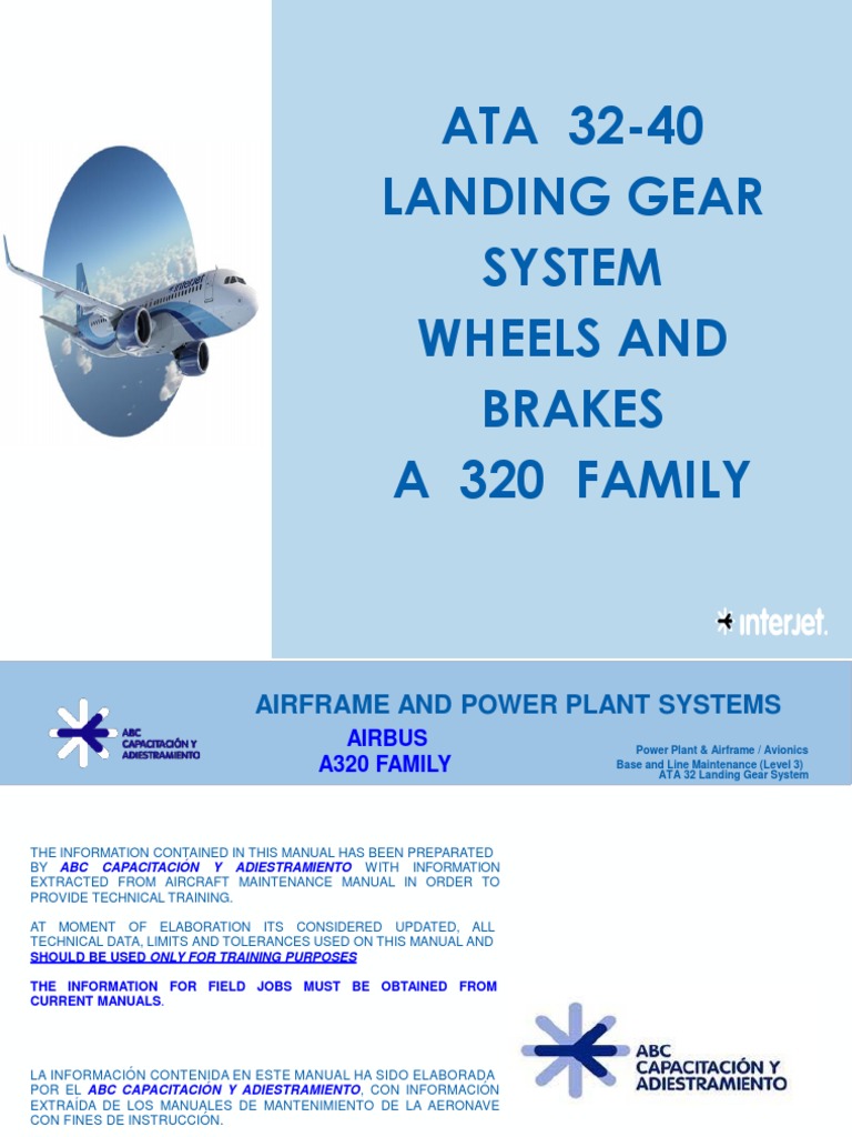 ATA 32-40 Landing Gear System Wheels and Brakes A 320 Family | PDF ...