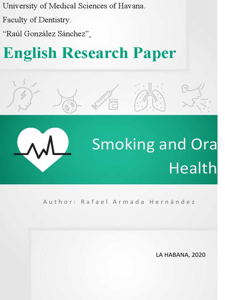 English Research Paper: Smoking and Oral Health | PDF | Tobacco Smoking ...