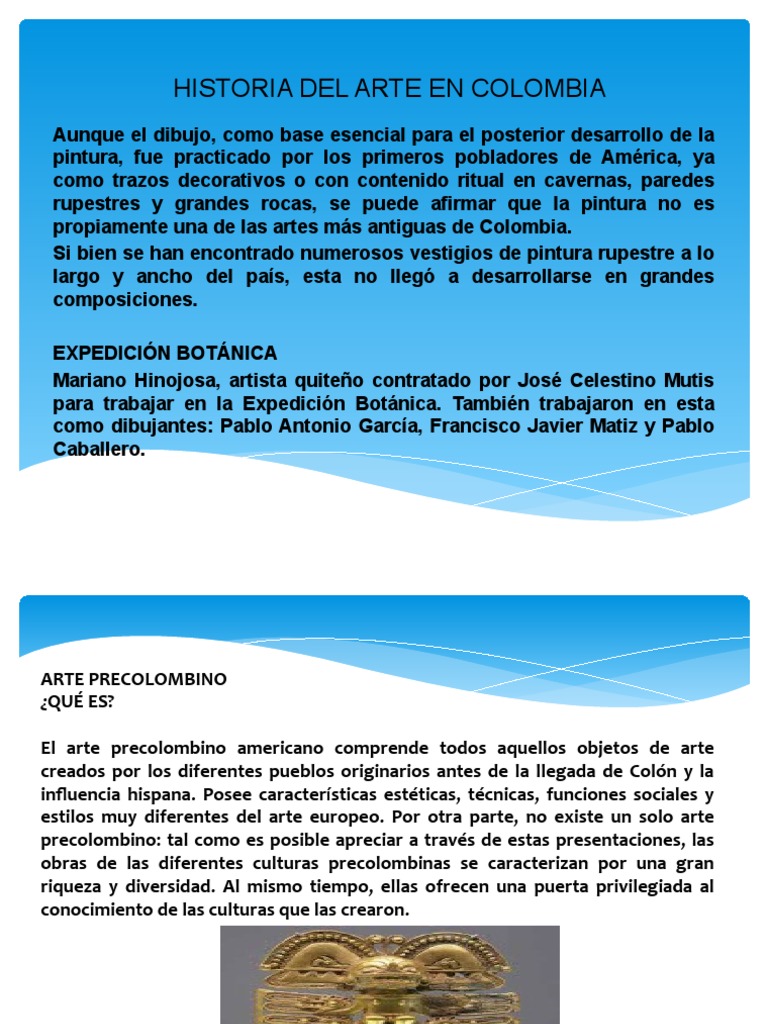 Historia Del Arte en Colombia | PDF | Pinturas | Estética