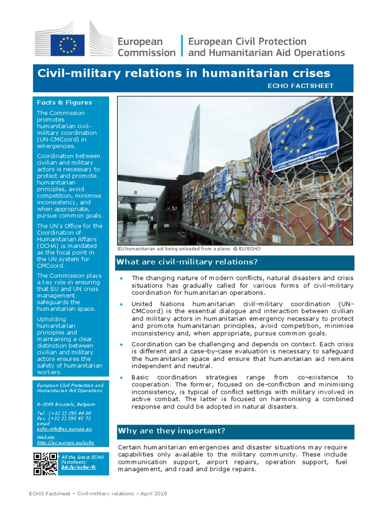Civil-Military Relations in Humanitarian Crises: Facts & Figures | PDF ...