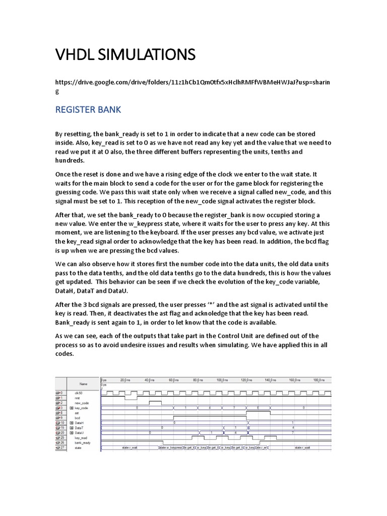 Register Bank and Game Simulation: An Analysis of VHDL Code for Storing ... Register Bank and Game Simulation: An Analysis of VHDL Code for Storing ...