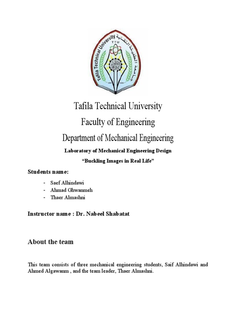 Tafila Technical University | PDF