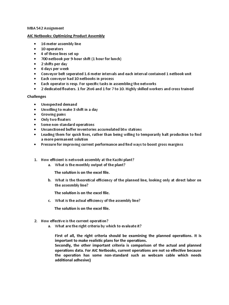 AIC Case Assignment | PDF | Economies | Business