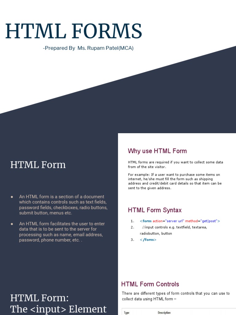 HTML FORMS, Frame PDF | PDF | Html Element | Html