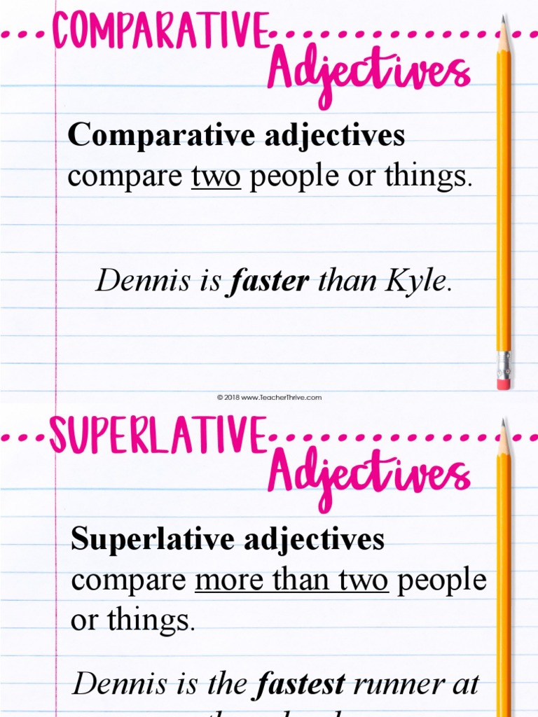 Comparative Adjectives: Compare Two People or Things | PDF