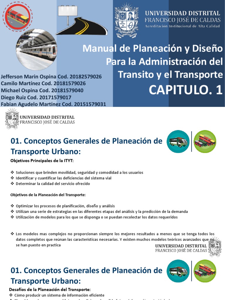 Planeación y Diseño del Transporte Urbano | PDF | Transporte ...