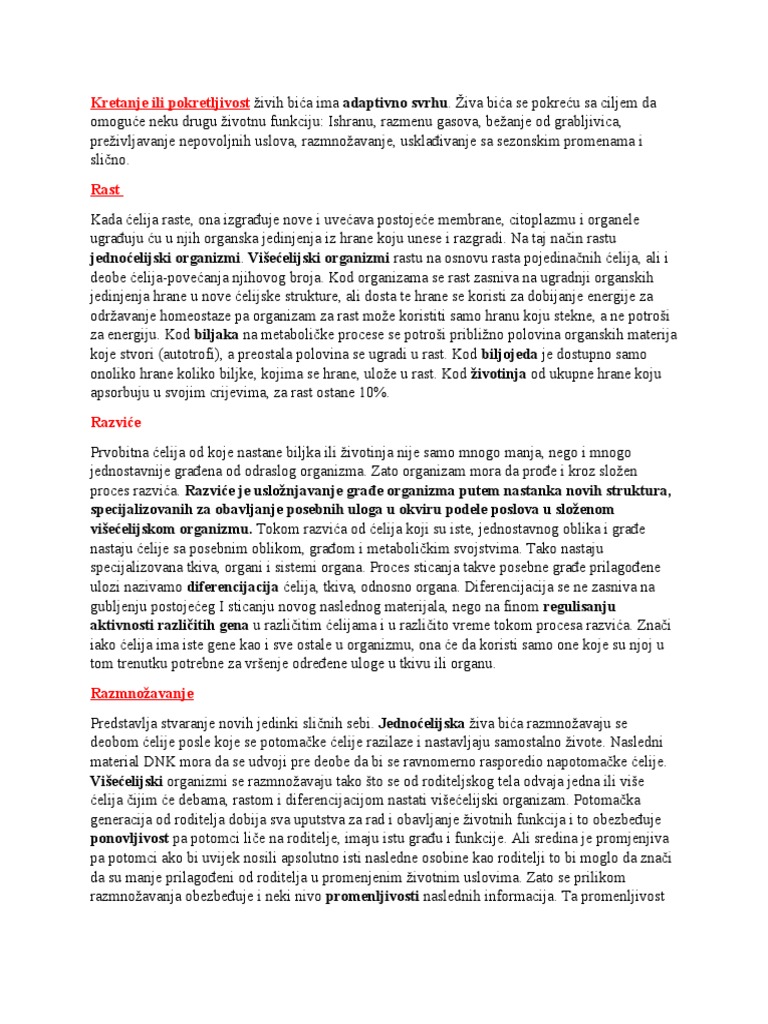 Rast, Razvice, Razmnozavanje | PDF