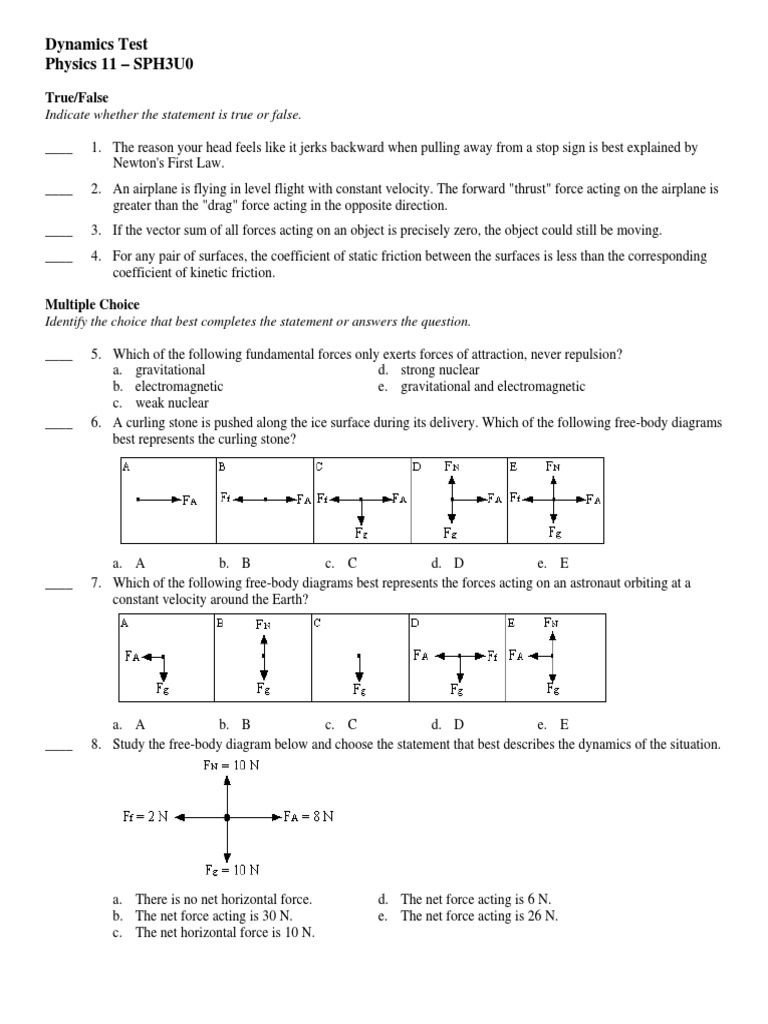 Forces in Motion: An Analysis of the Dynamics Concepts and Problems ...