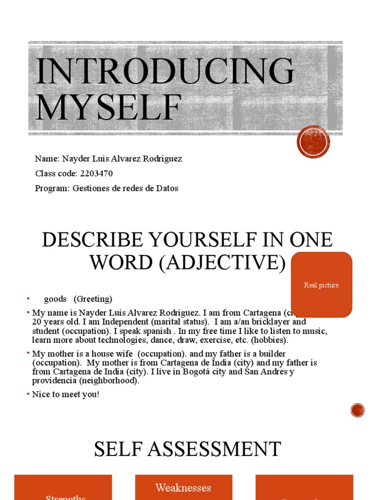 Learn About Myself - Student Profile | PDF