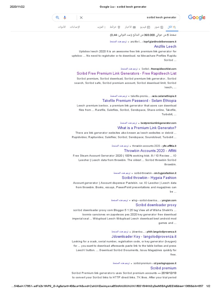 3scribd Leech Generator - بحث Google | PDF | Scribd | Online Services