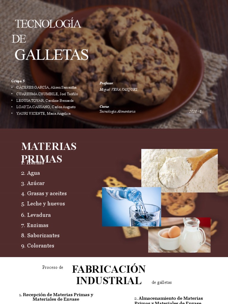 Tecnología de galletas | PDF | Galleta | Trigo