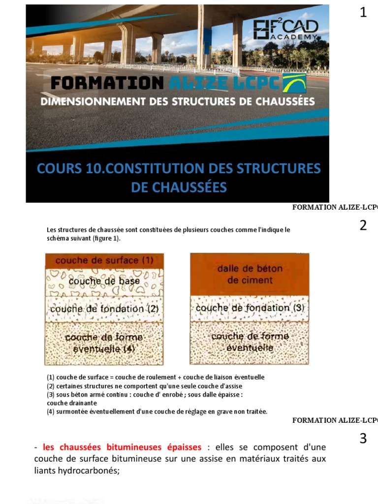 Constitution des structures de chaussées | PDF | Infrastructure routière | Ingénierie civile