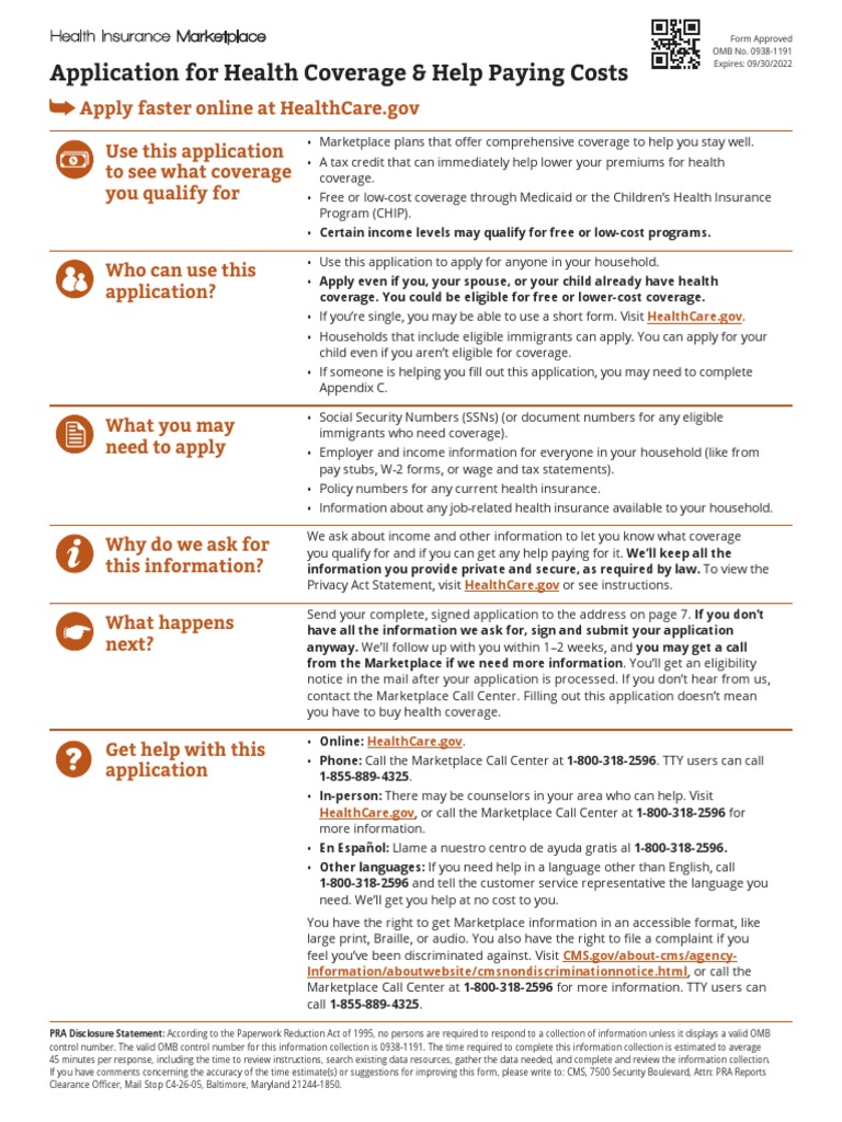 Health Coverage Application Guide | PDF | Medicaid | Social Security ...