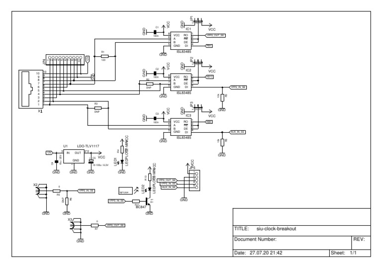 C1 1Pps - Out - Se: Rev: Title: Document Number: Siu-Clock-Breakout | PDF
