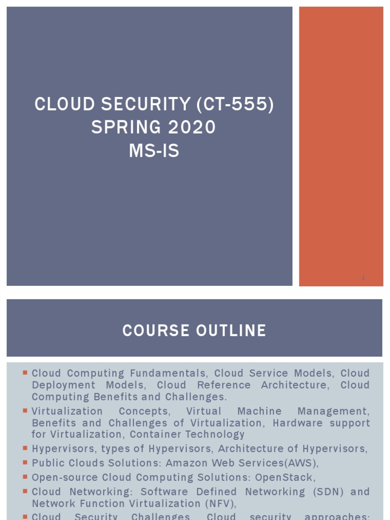 Cloud Security (Ct-555) SPRING 2020 Ms-Is | Download Free PDF | Software As A Service | Cloud ...