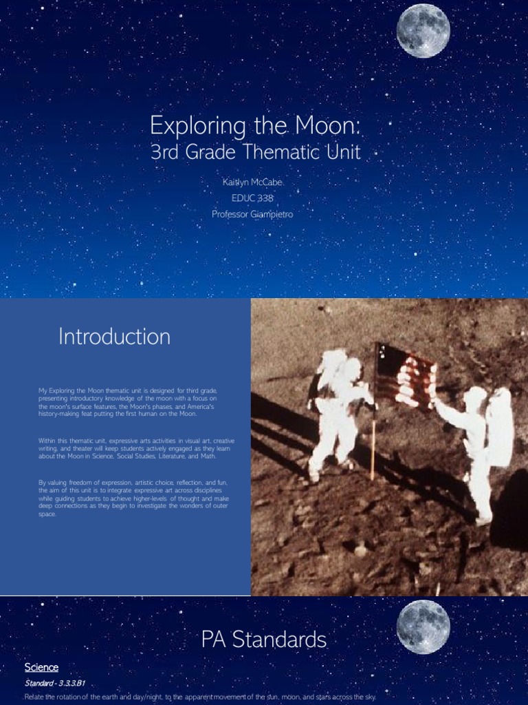 Mccabe Moon Thematic Unit | PDF | Apollo 11 | Moon
