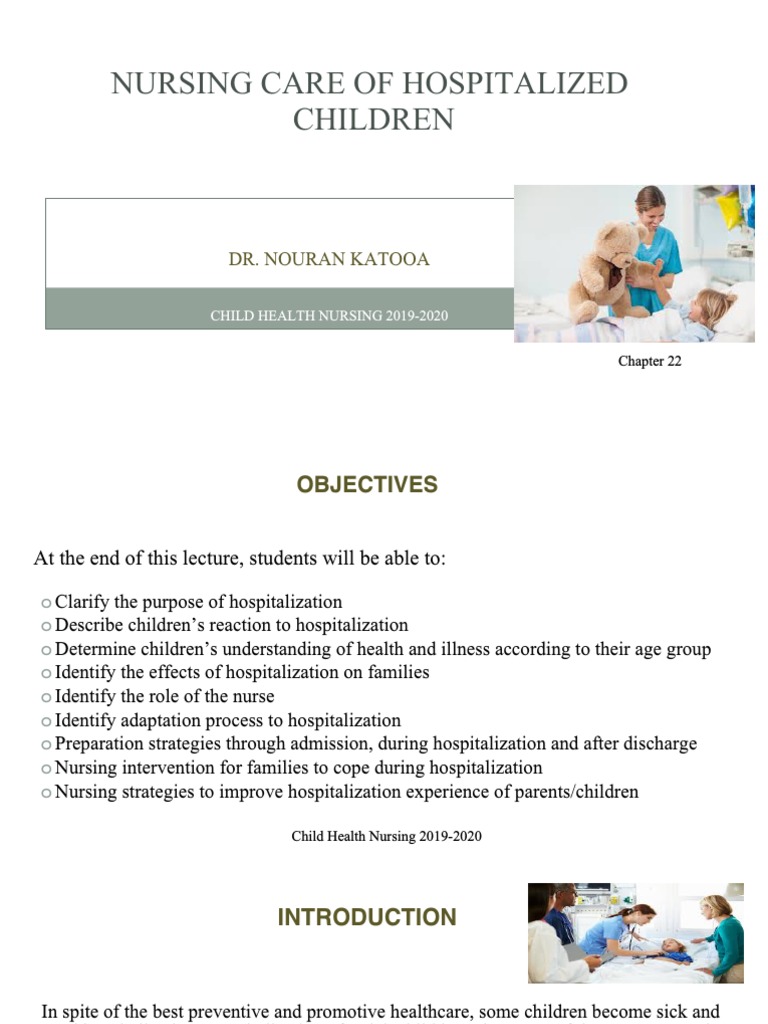 Nursing Care of Hospitalized | PDF