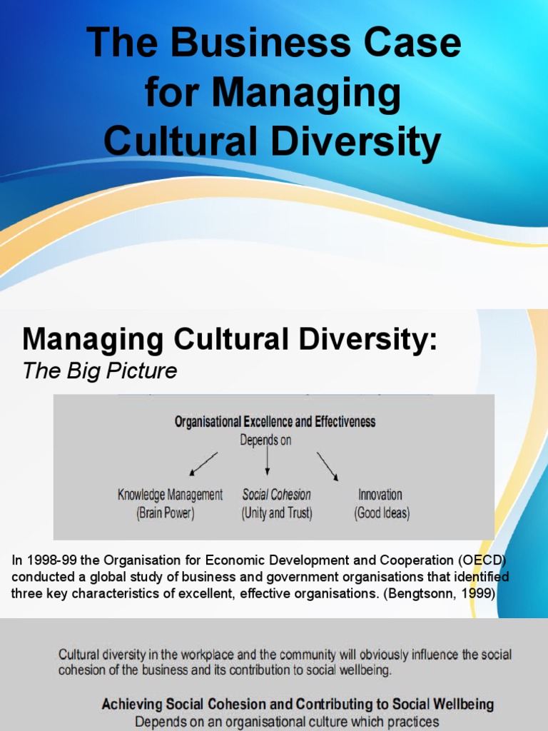 The Business Case For Managing Cultural Diversity | PDF | Diversity (Business) | Cultural Diversity