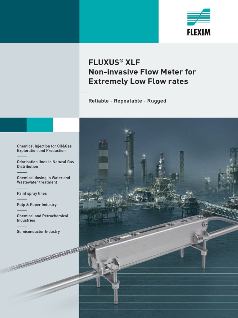 Fluxus XLF Non-Invasive Flow Meter For Extremely Low Flow Rates | PDF ...