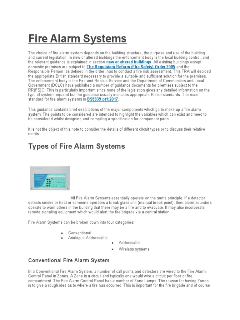 Fire Alarm Systems | PDF | Sensor | Smoke