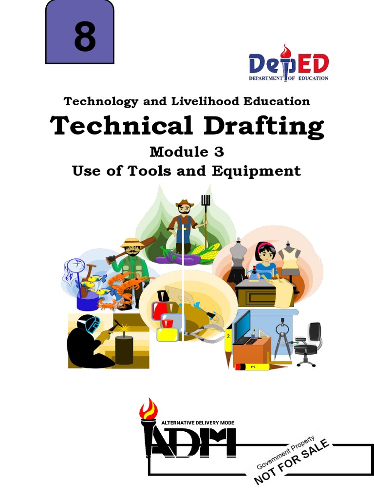 TLE TechDraft q1 Mod3 v3 | PDF | Technical Drawing | Drawing