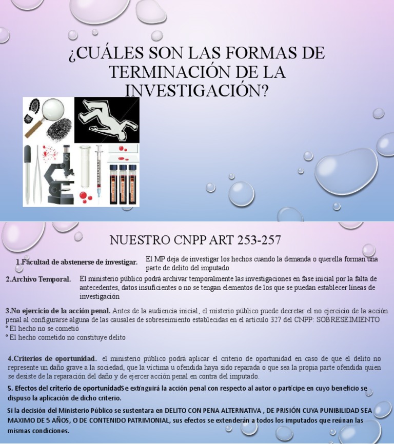 Cuáles Son Las Formas de Terminación de | PDF