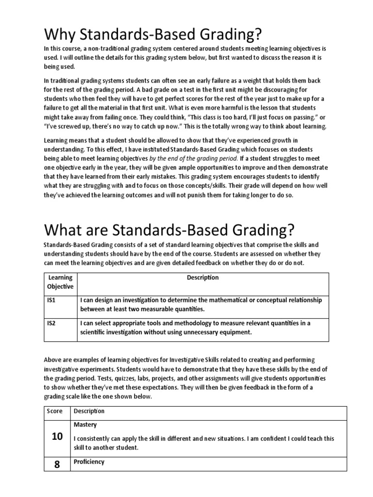 Why Standards | PDF | Educational Assessment | Learning