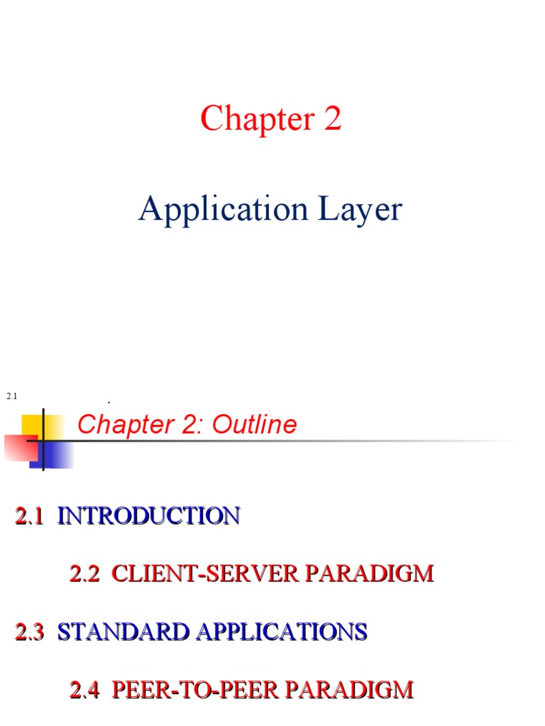 Ch02 Application Layer | PDF | Domain Name System | Hypertext Transfer Protocol