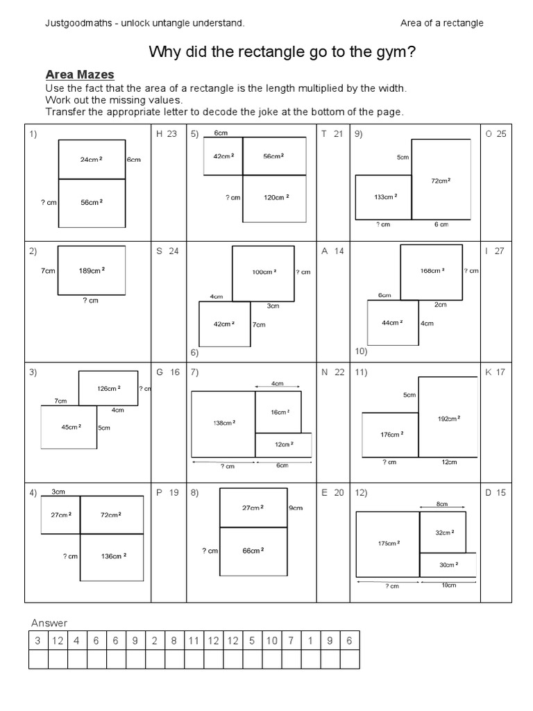Area Mazes and Angle Types | PDF