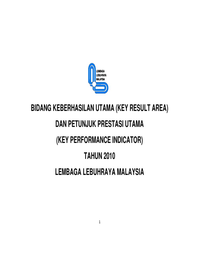 Contoh Kra (Keey Result Area) Dan Kpi (Keey Performance Indicator) | PDF