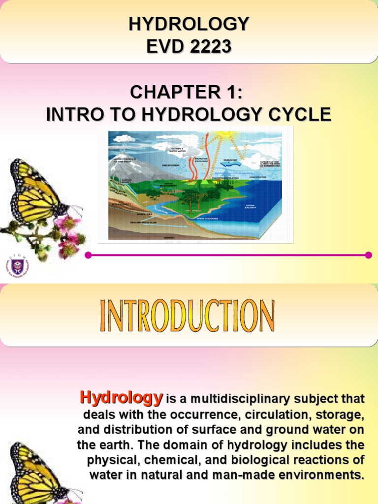 Introduction to Hydrology Cycle | PDF | Hydrology | Drainage Basin