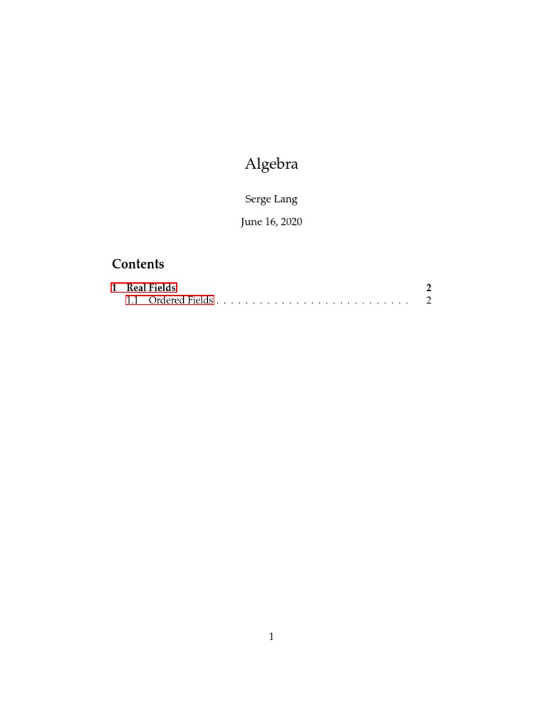 Algebra Notes | PDF | Field (Mathematics) | Ring (Mathematics)