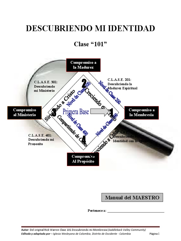 Descubriendo Mi Identidad Con La Iglesia # 101 | PDF | Bautismo | Viejo ...