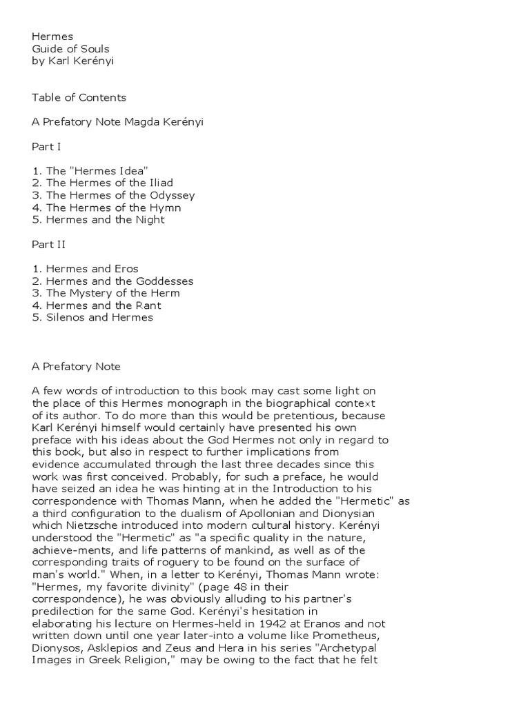 Hermes Guide of Souls | PDF | Twelve Olympians | Iliad