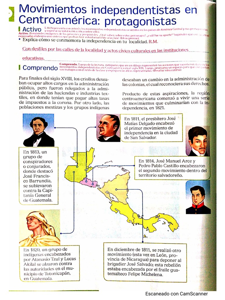 Movimiento Independentistas en Centroamérica | PDF