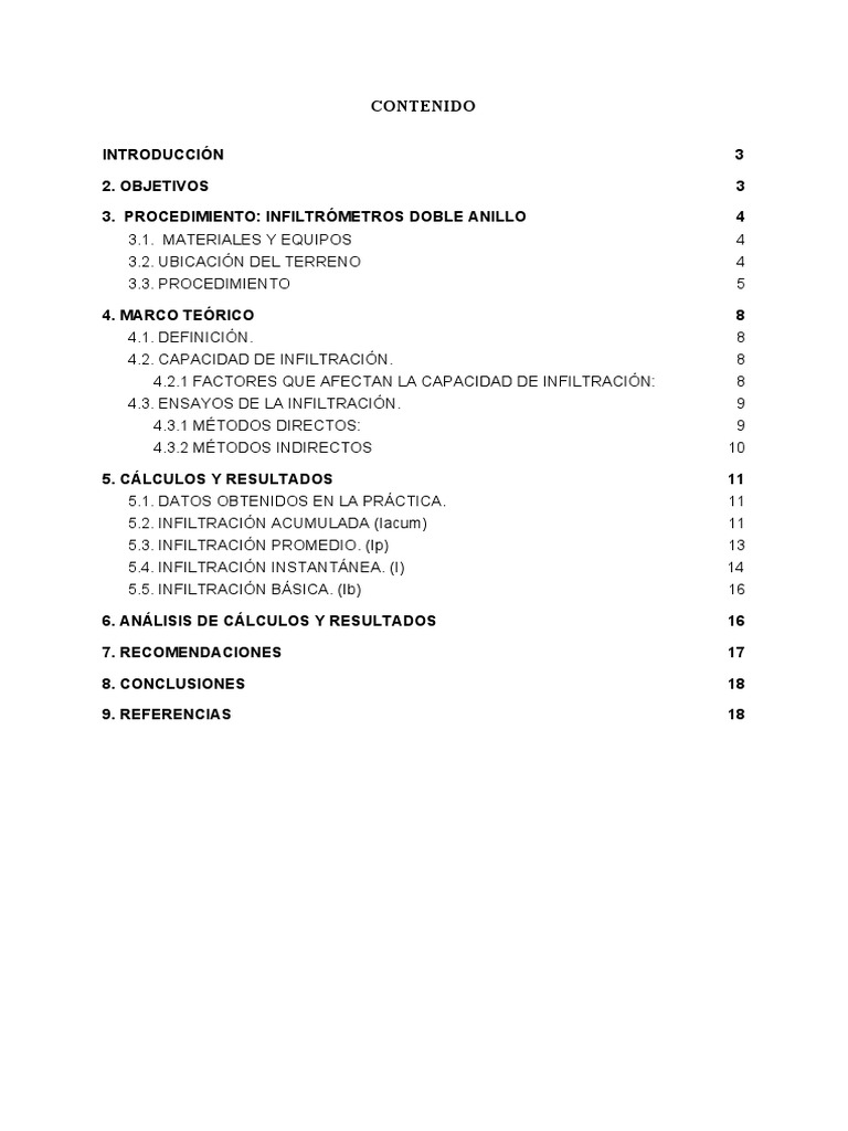 Medición de La Infiltración en El Suelo Mediante Infiltrómetros Doble ...