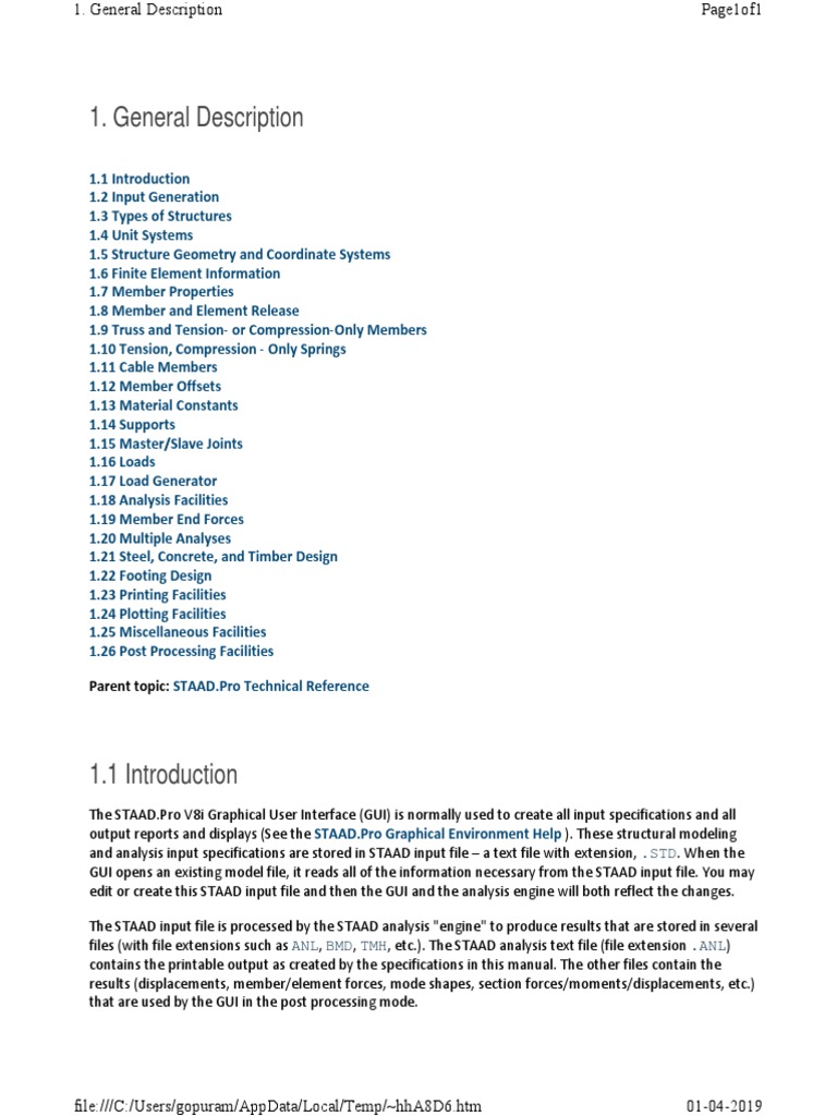 General Description: Parent Topic | PDF | Cartesian Coordinate System ...