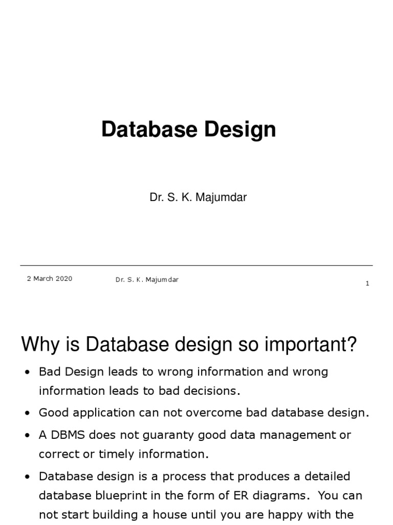 The Importance of Database Design: A Guide to the Phases and Models of ...