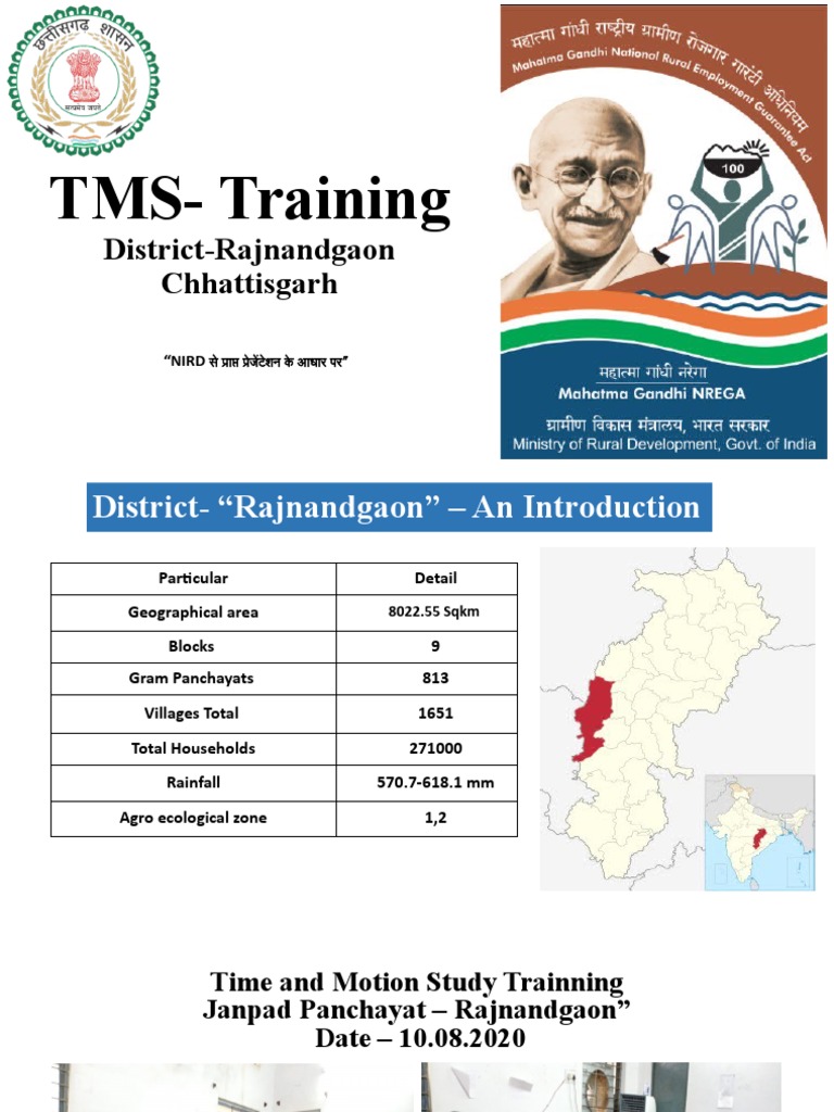 TMS-Training: District-Rajnandgaon Chhattisgarh | PDF