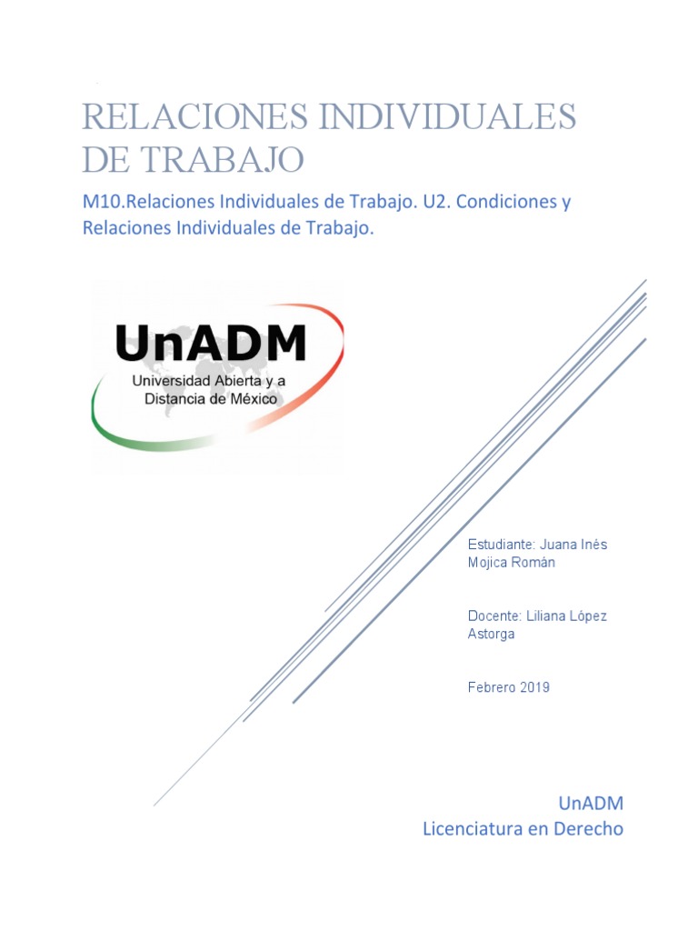Relaciones Individuales de Trabajo | PDF | Derecho laboral | Salario
